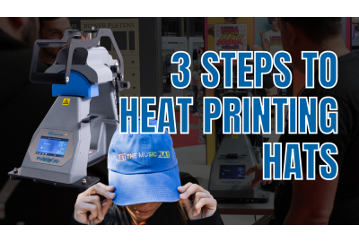 3 Steps to Heat Printing Hats