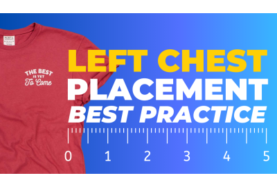 A Heat Printing guide to Left Chest T-shirt Placement